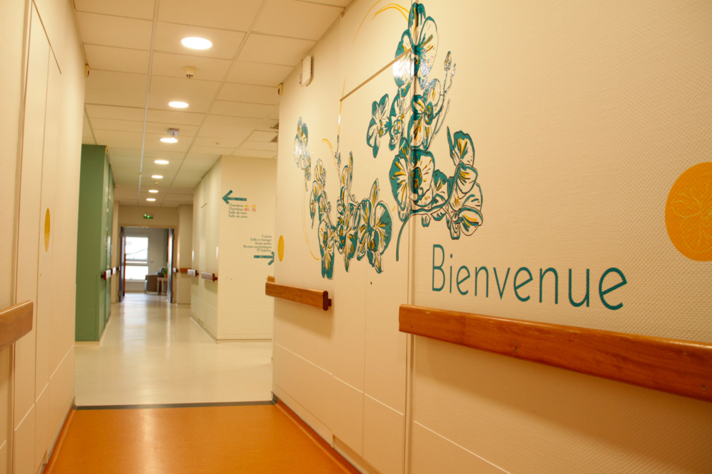 Signalétique décorative, murale pour l'Ehpad des orchidées ...